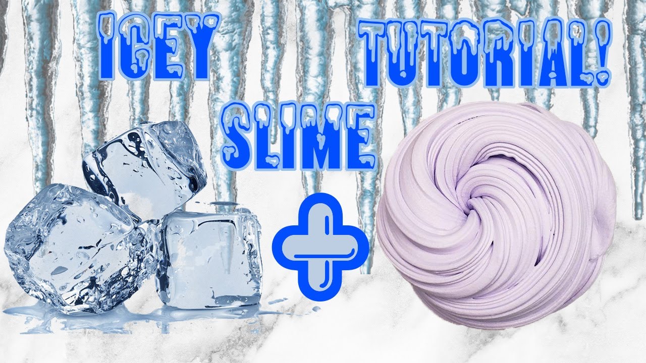 EASY ICEY SLIME TUTORIAL!!!! (NON-WET) - YouTube