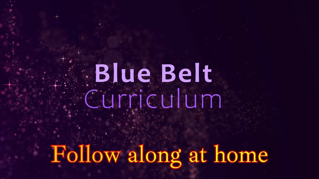 Blue Belt Curriculum for students to follow along at home as they ...