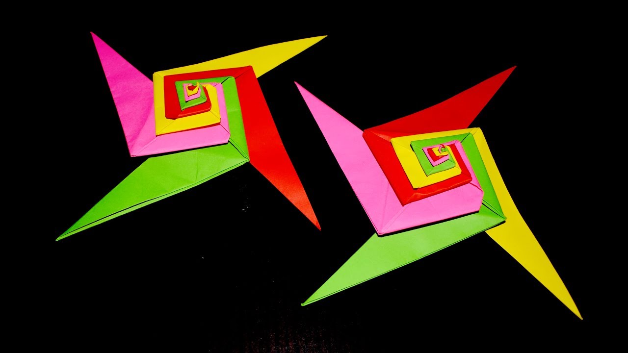 How to Make an Origami Spiral Spinner Easy-by Origami Things - YouTube