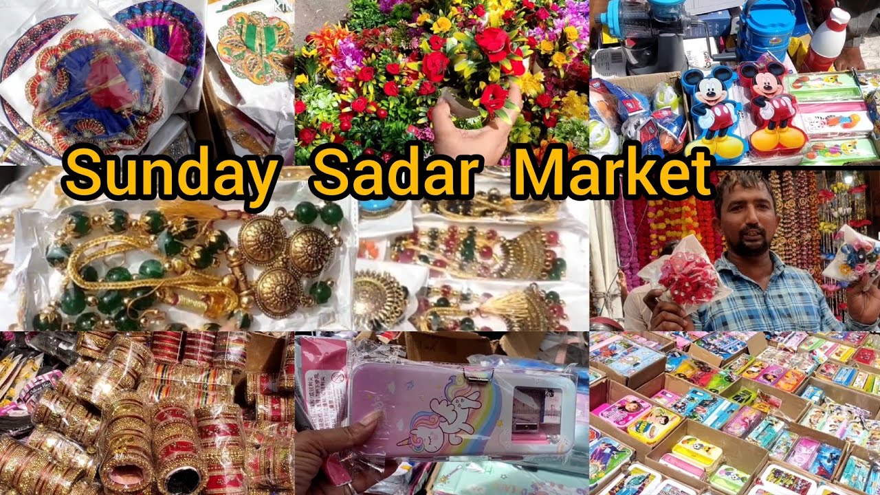 Sunday Sadar Market //Sunday Patri Market //Sadar Bajar Shopping - YouTube