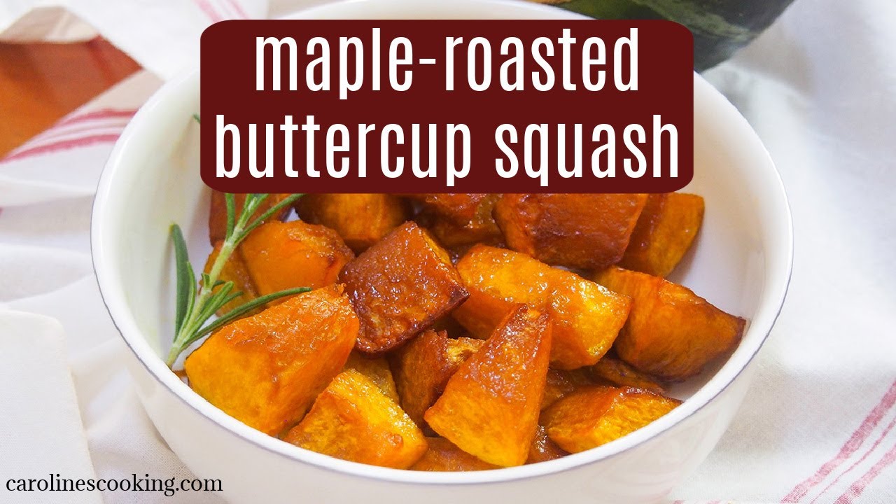 Maple roasted buttercup squash - YouTube