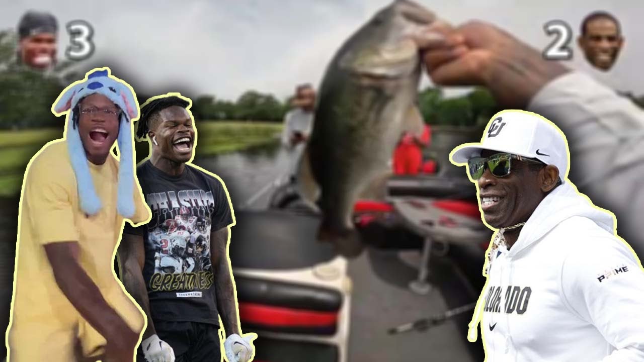 Deion Sanders & Travis Hunter Fishing Competition 🔥Travis Hunter's ...