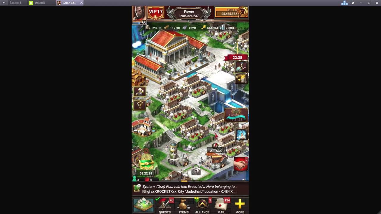 Game Of War Fire Age Hero LVL 65 update - YouTube