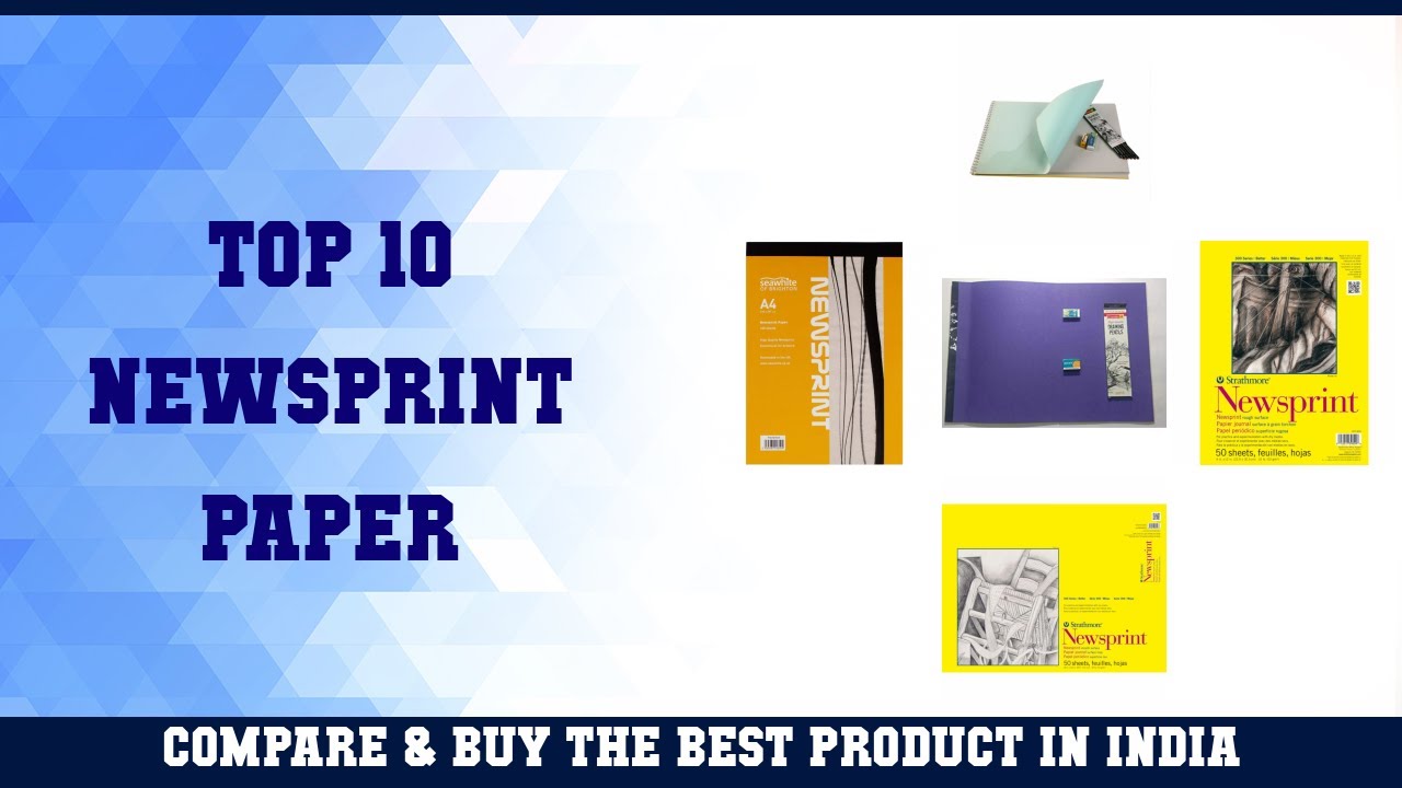 Top 10 Newsprint Paper to buy in India 2021 | Price & Review - YouTube