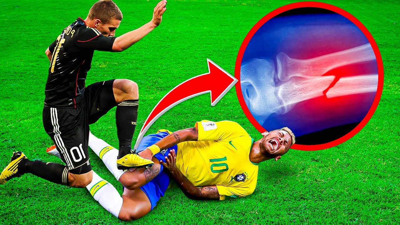Most ABSURD Fouls In Football - YouTube