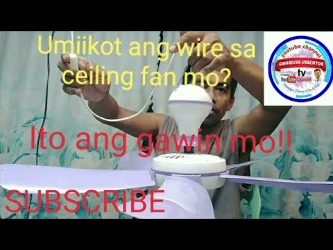 Ceiling fan umiikot pati wire paano ayusin? - YouTube