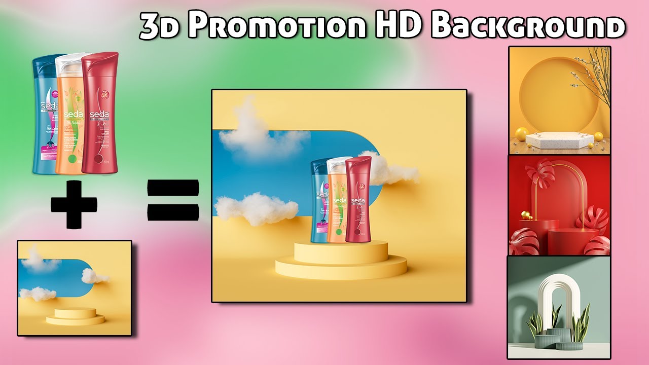 3D Promotion HD Background l Products Promotion Material l Digital ...