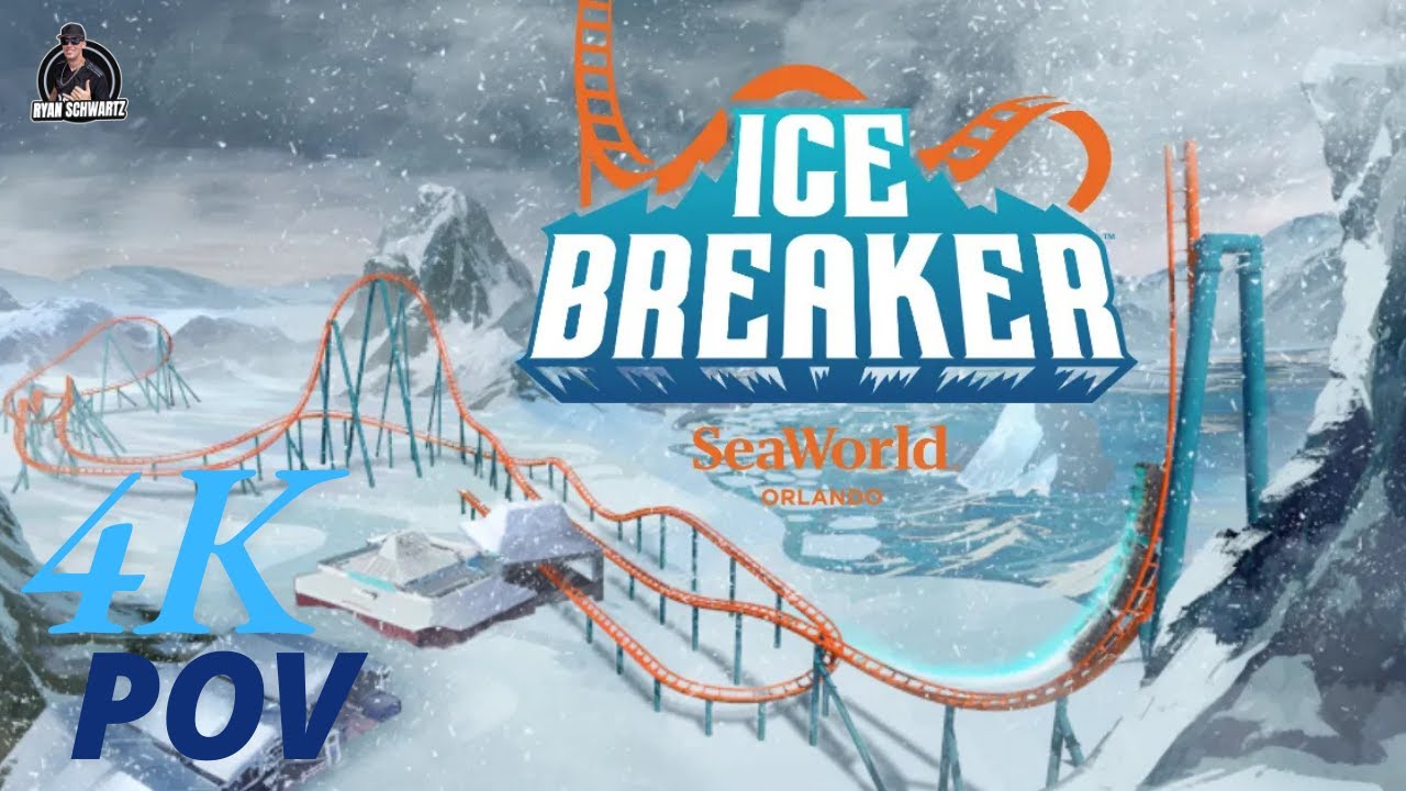 FRONT ROW 4k POV! Icebreaker Seaworld Orlando - YouTube