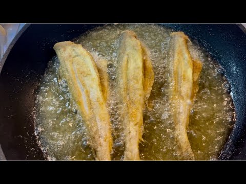İRİ KARADENİZ MEZGİTİNİN KIZARTMASI  MÜKEMMEL LEZZETLİ OLUR 👌😋