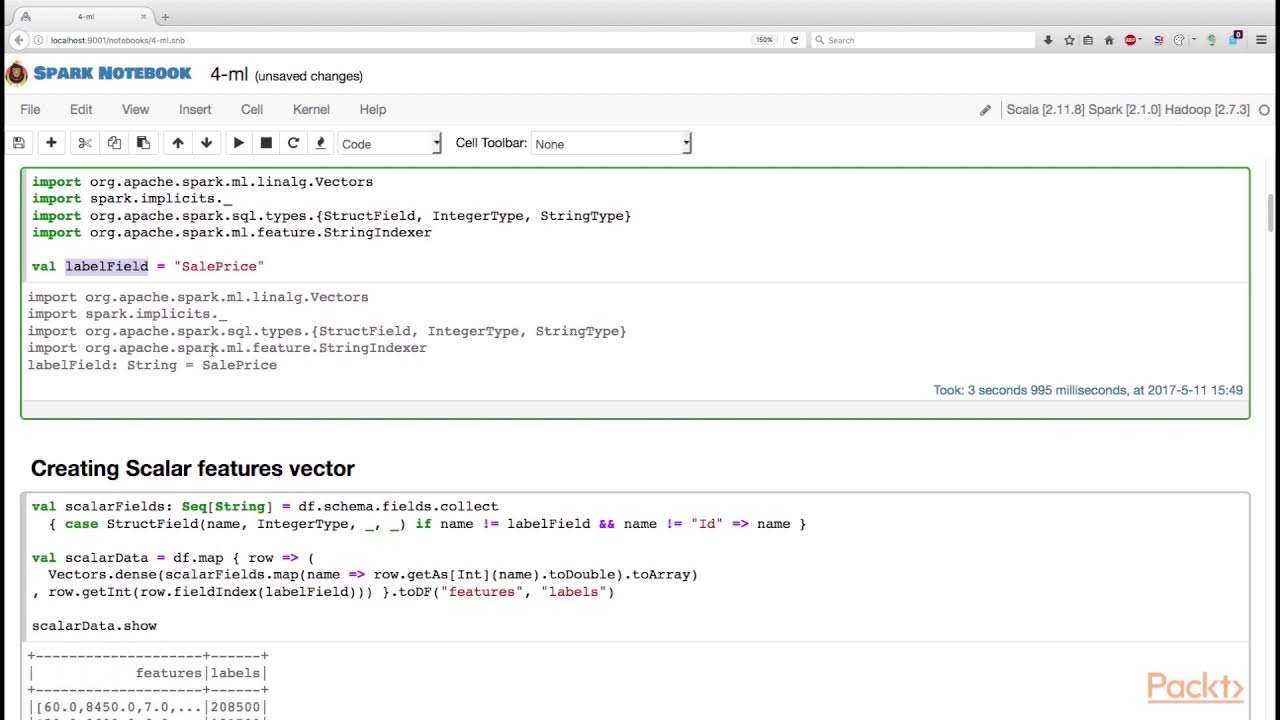 Spark for Data Analysis in Scala : Operations on DataFrame | packtpub.com - YouTube