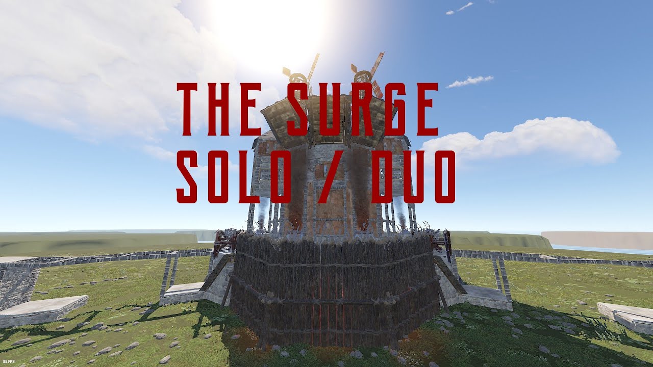 The Surge Rust, Solo / Duo base design 80+ ROCKETS 2023 - YouTube