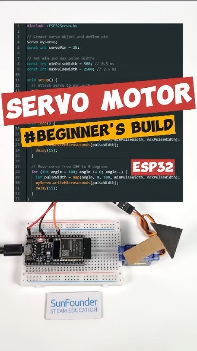 ESP32 + Servo Motor: Smooth Scanning from 0° to 180°! - YouTube