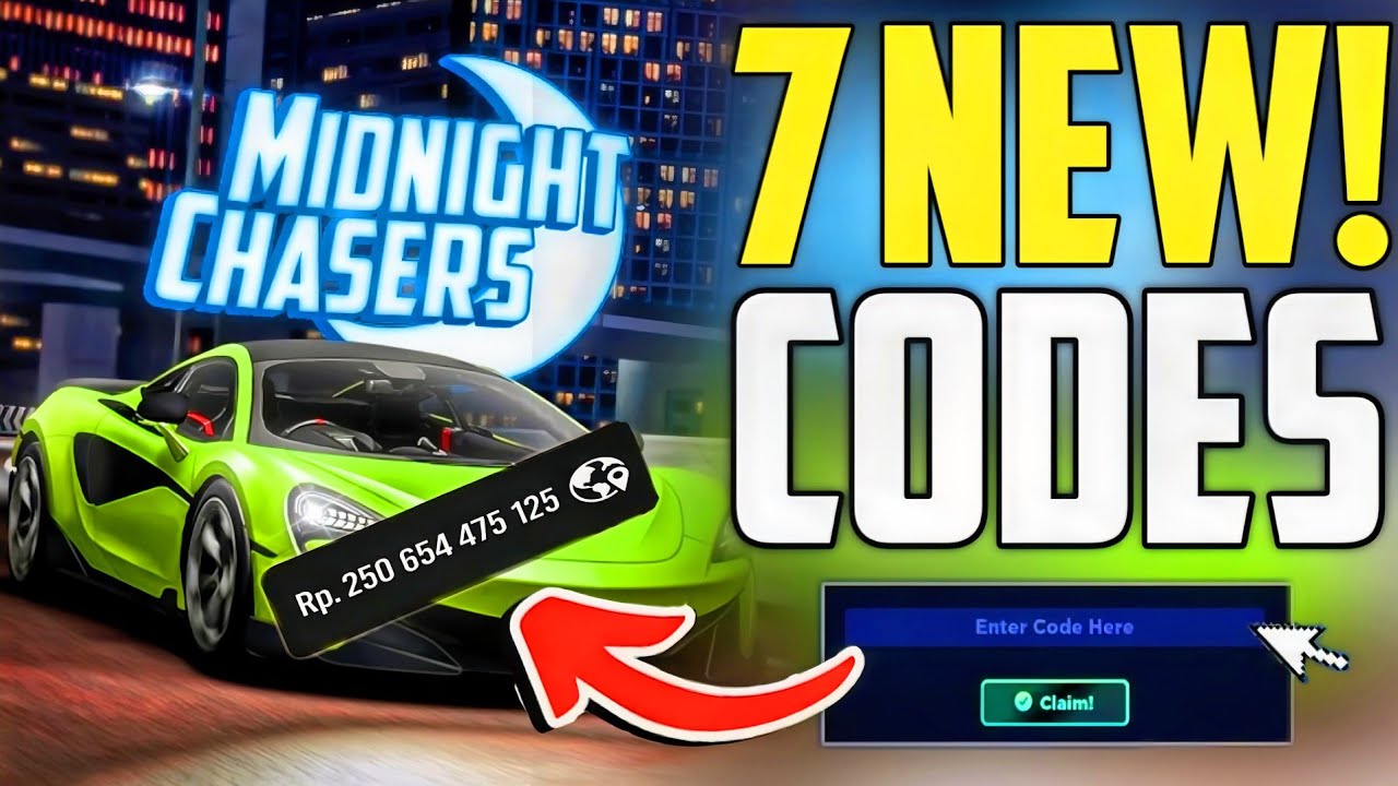 ⚠️NEW! CODES⚠️UPD💥MIDNIGHT CHASERS ROBLOX CODES - CODES FOR MIDNIGHT ...