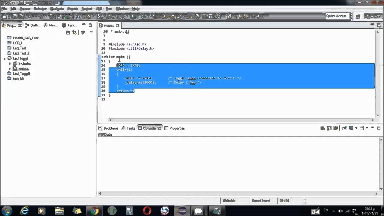 First project toggle led - YouTube