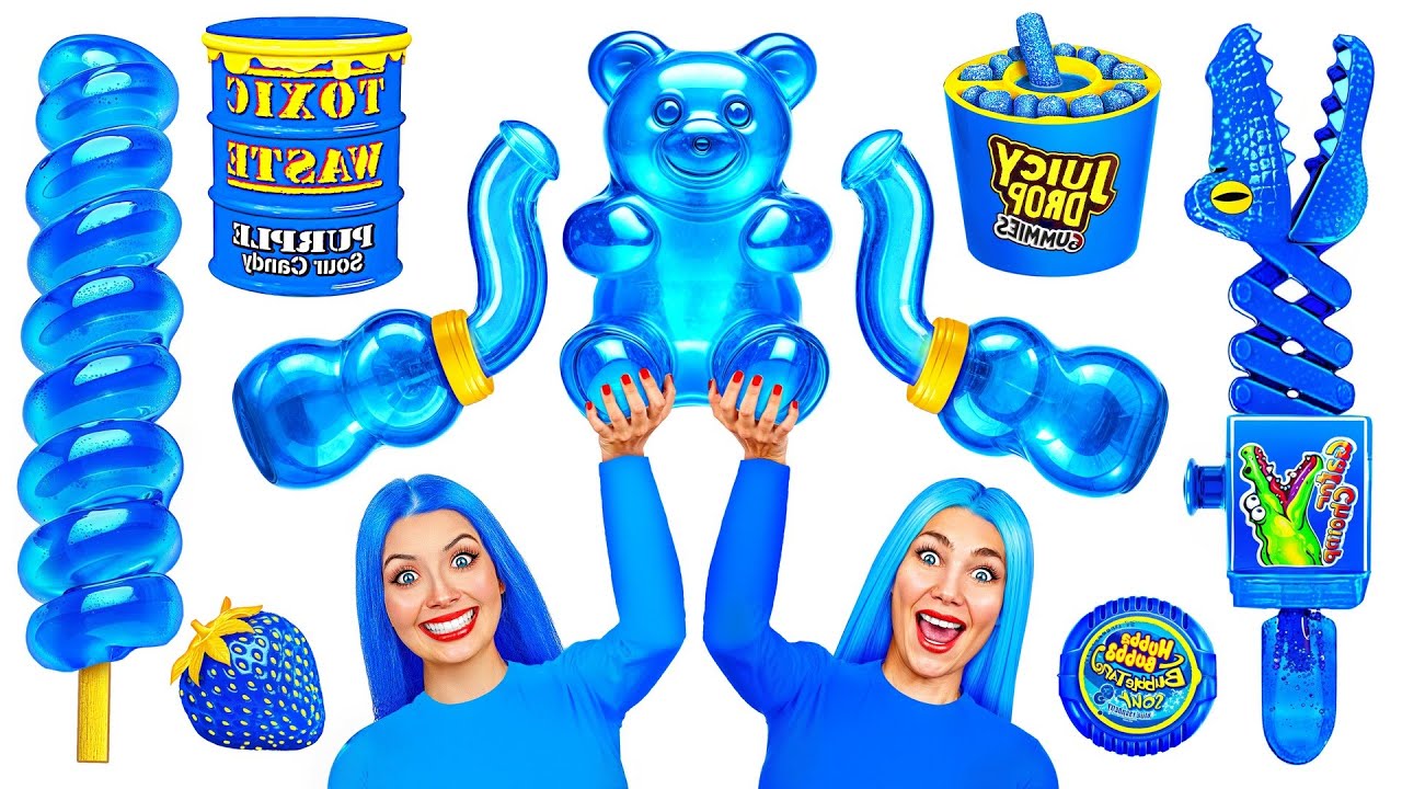 Blue Food Challenge | Funny Food Hacks by Trend DO Challenge - YouTube