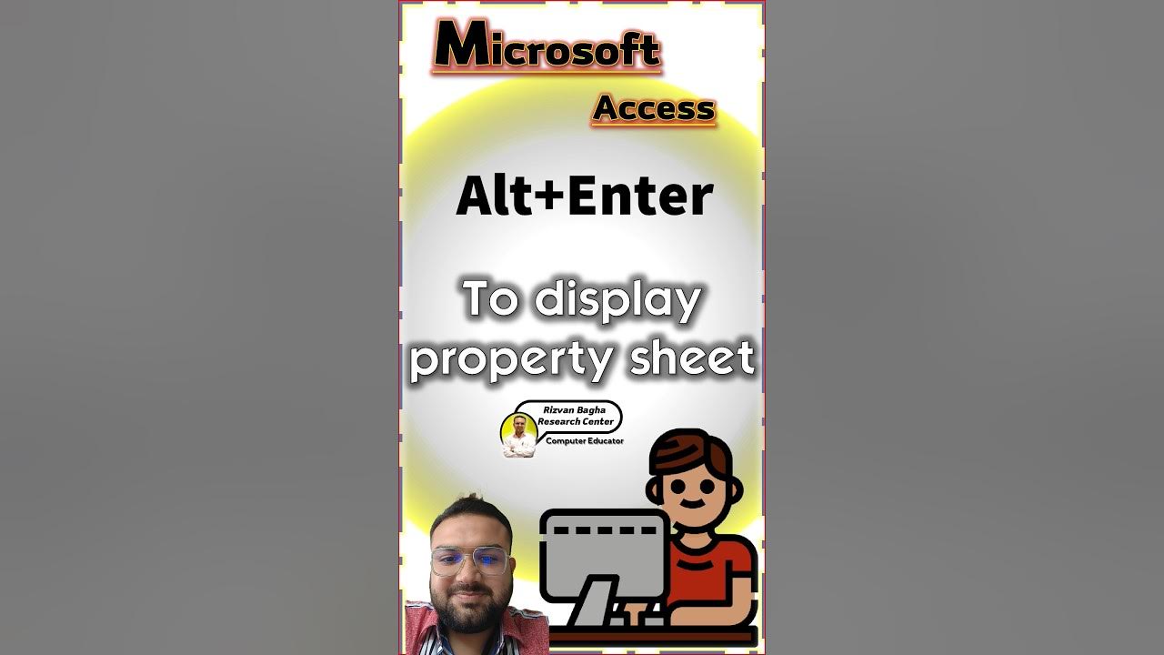 Alt + Enter થી શું થાય | how to display the property sheet in Access | Microsoft Access shortcut ...