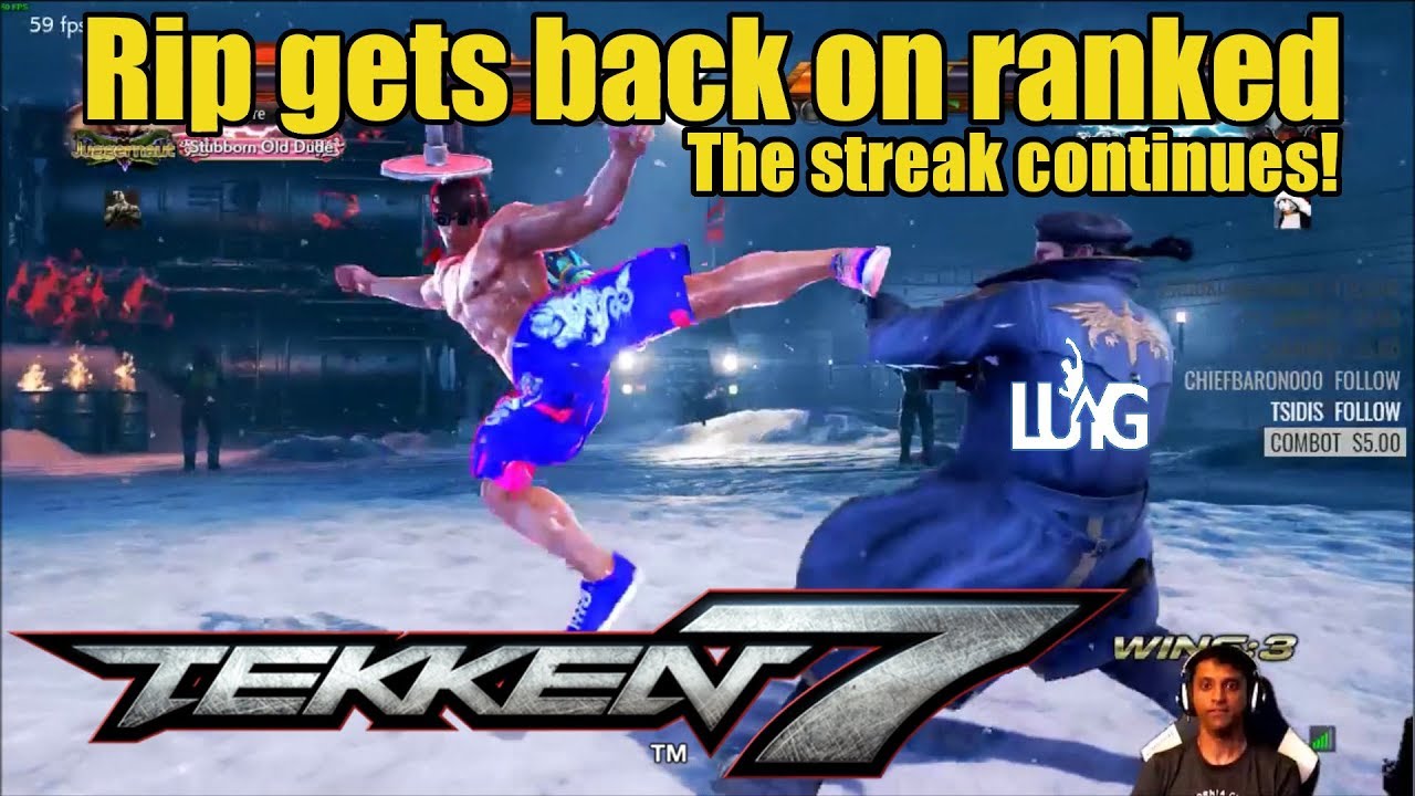 Rip gets back on rank after customizing Law - Tekken 7 - YouTube