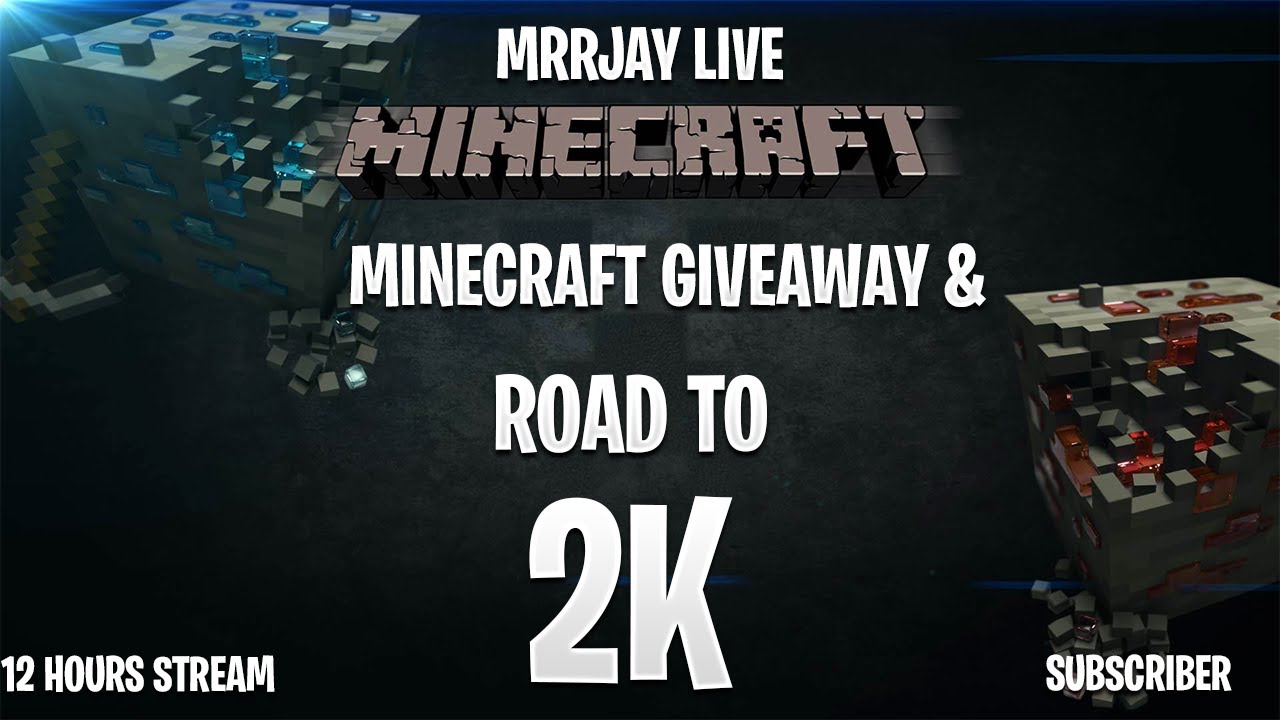 Minecraft Giveaway & Play Other Games Live Stream #mrrjay #minecraft ...