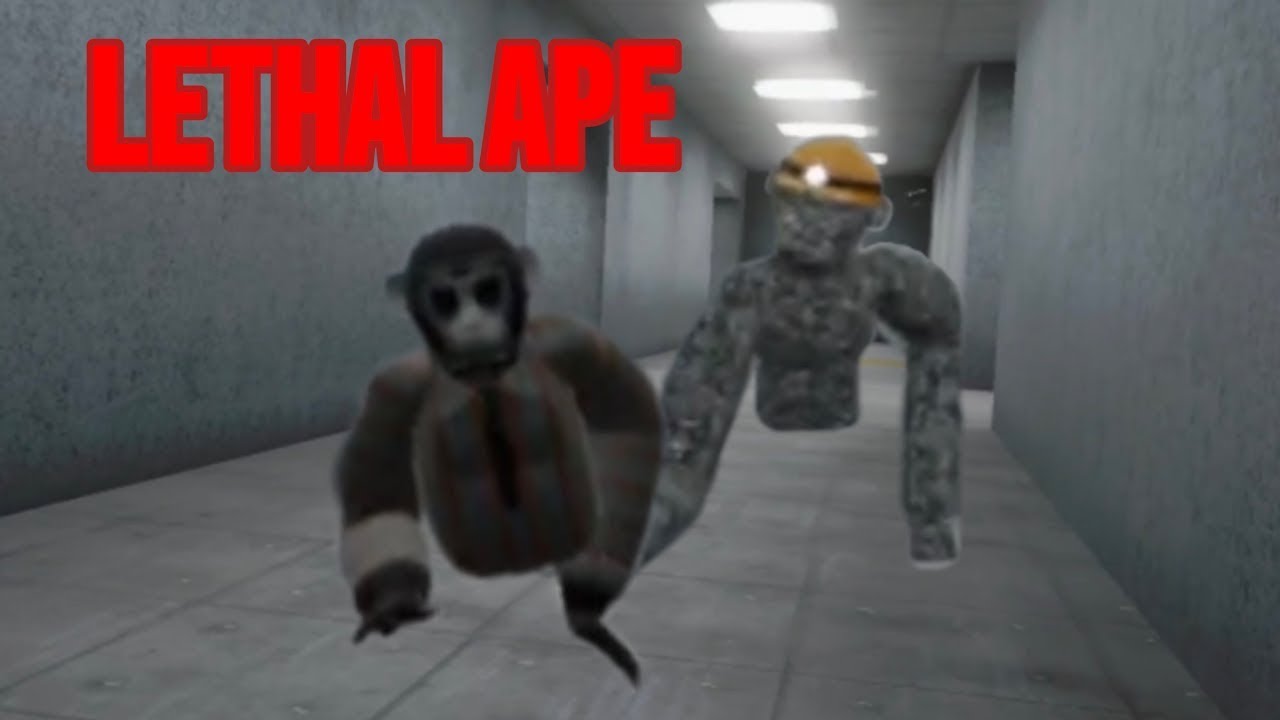 playing Lethel ape scary game - YouTube