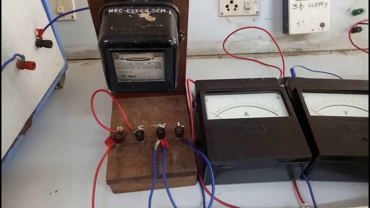 Measurement of energy using energy meter - Lab experiment - YouTube
