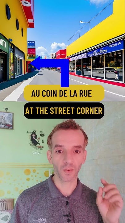 learn how to say "at the corner" in French ! telling direction - YouTube