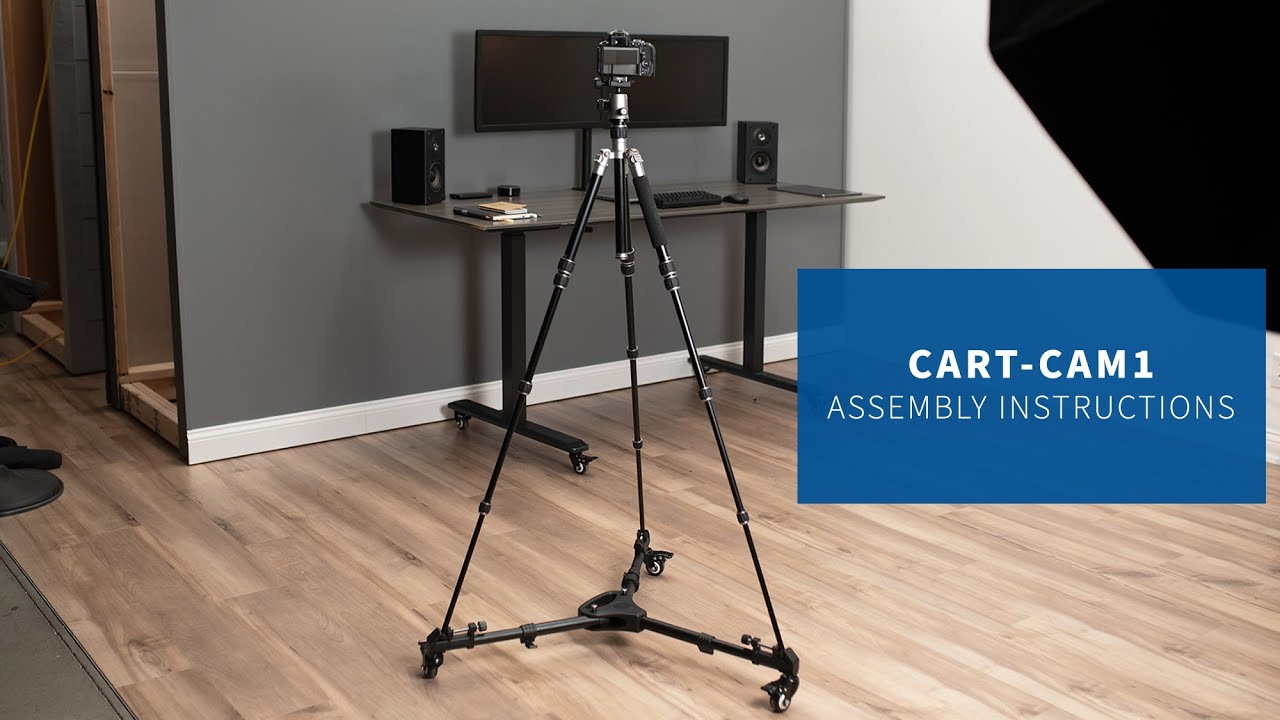 CART-CAM1 Mobile Camera / Light Tripod Trolley Assembly by VIVO - YouTube