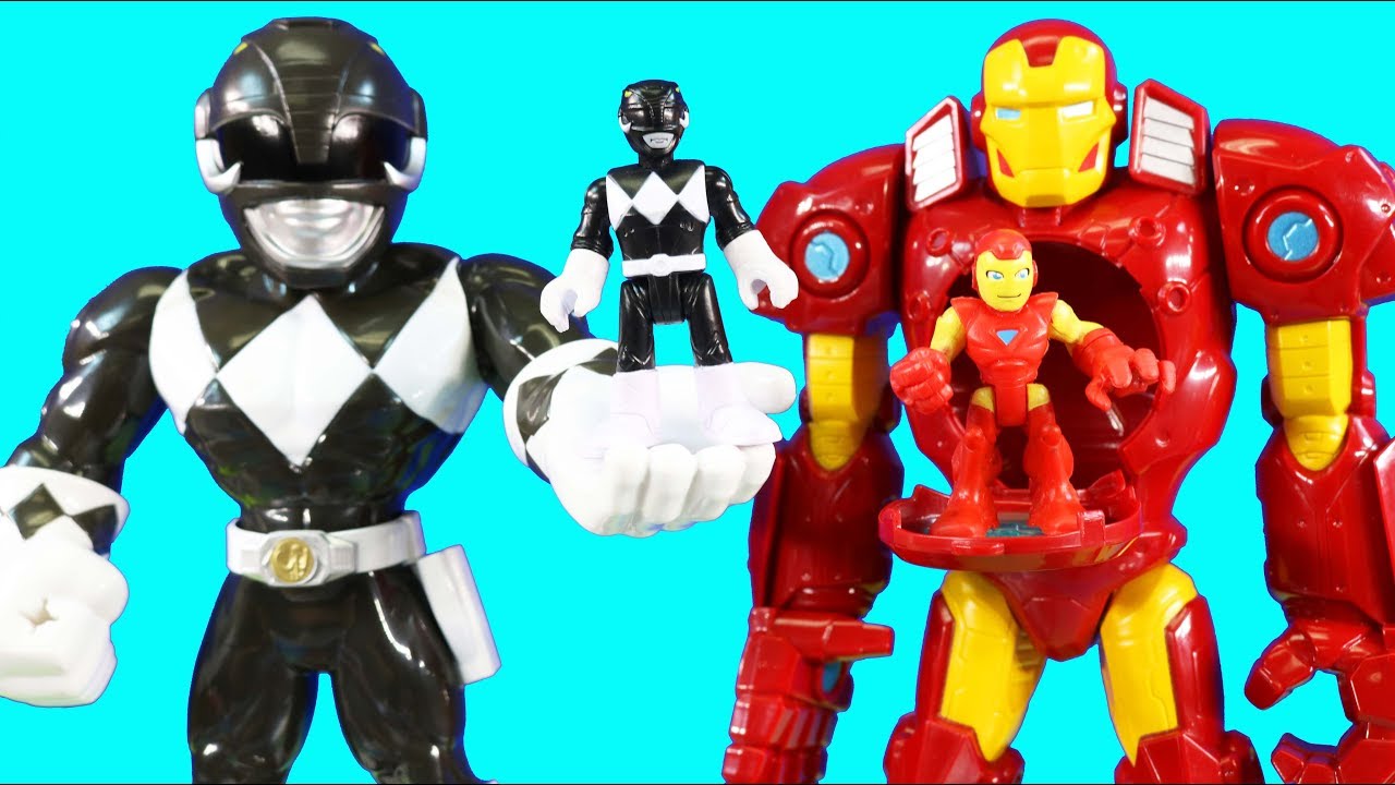 Power Rangers Help Iron Man Mech Robot - YouTube
