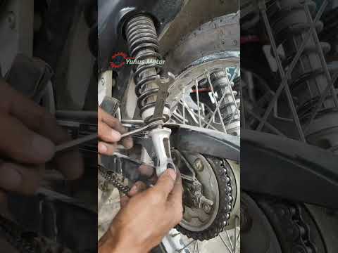 Cara mengganti dudukan shock belakang revo, supra, grand, c series..