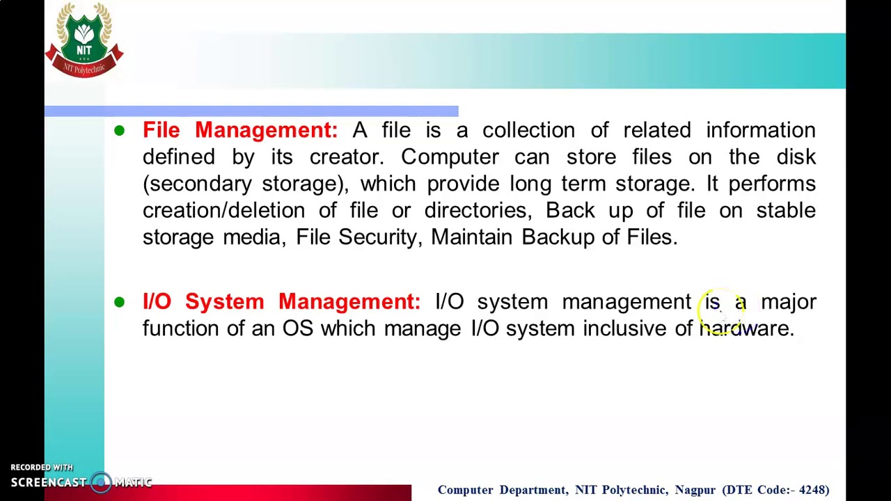 2.3 Operating System Components - YouTube