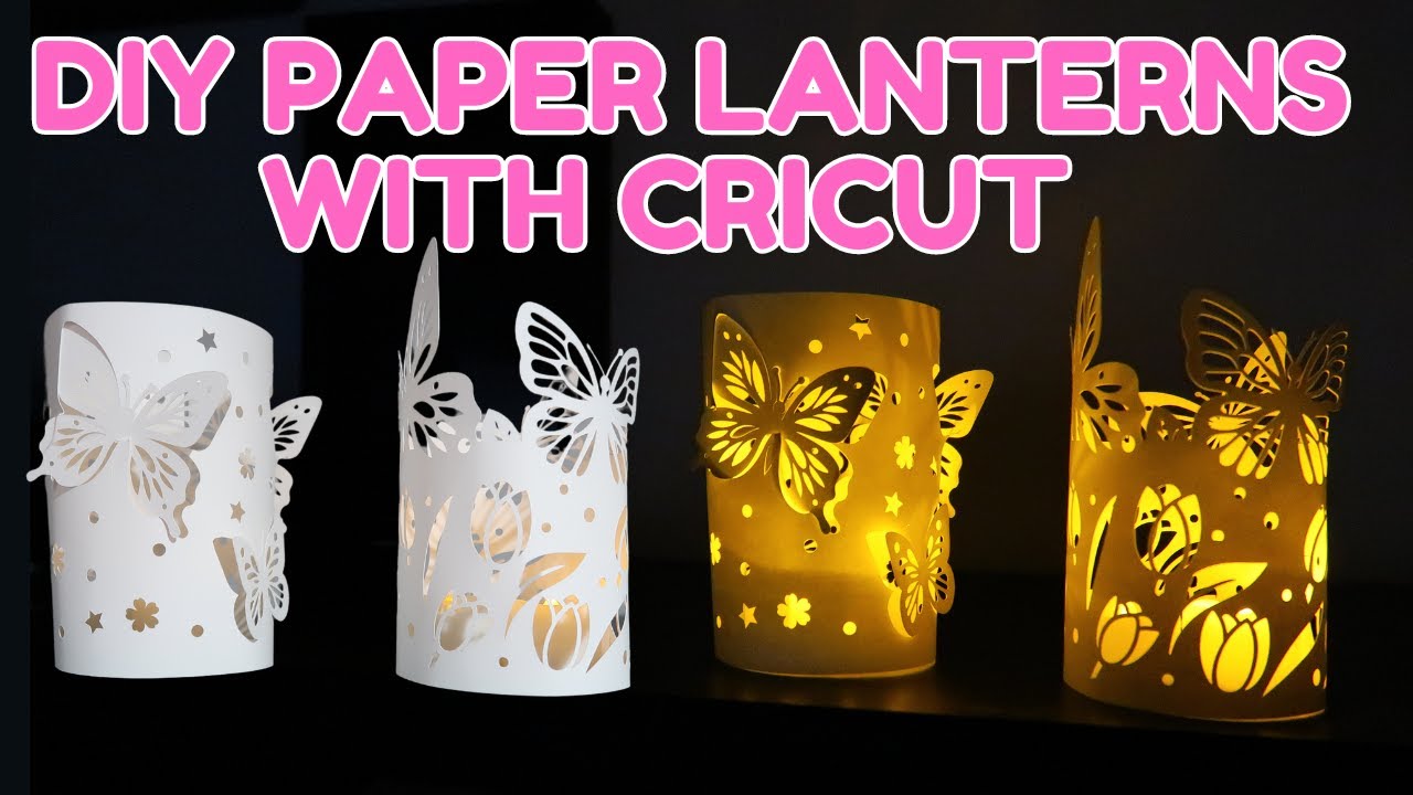 DIY PAPER LANTER WEDDING DECOR WITH CRICUT - YouTube
