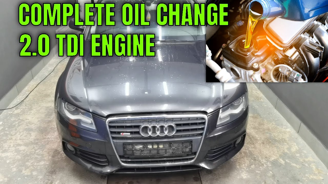 HOW TO DO A COMPLETE OIL CHANGE ON AUDI A4 B8! - YouTube