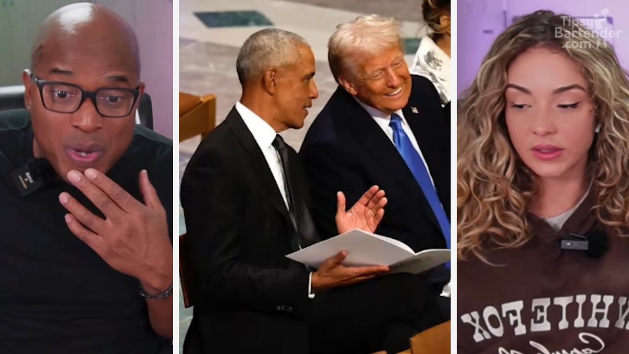 Trump and Obama having a good time! - YouTube