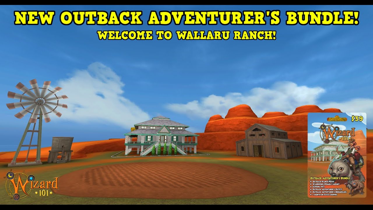 Wizard101 : NEW OUTBACK ADVENTURER'S BUNDLE! - YouTube