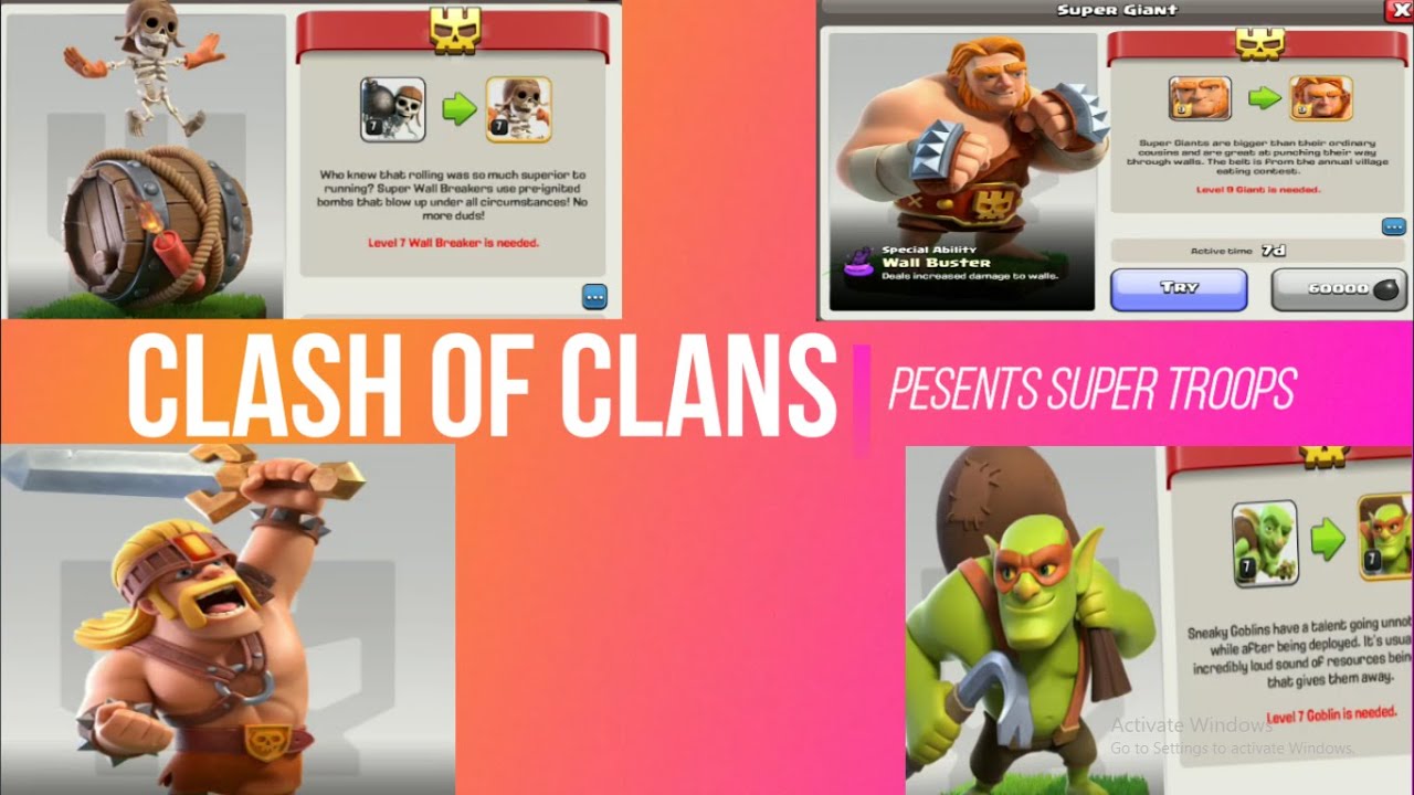 COC...New Super Troops are Awesome - YouTube