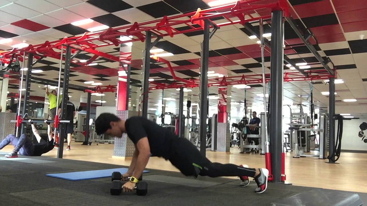 Burpee con mancuernas - YouTube