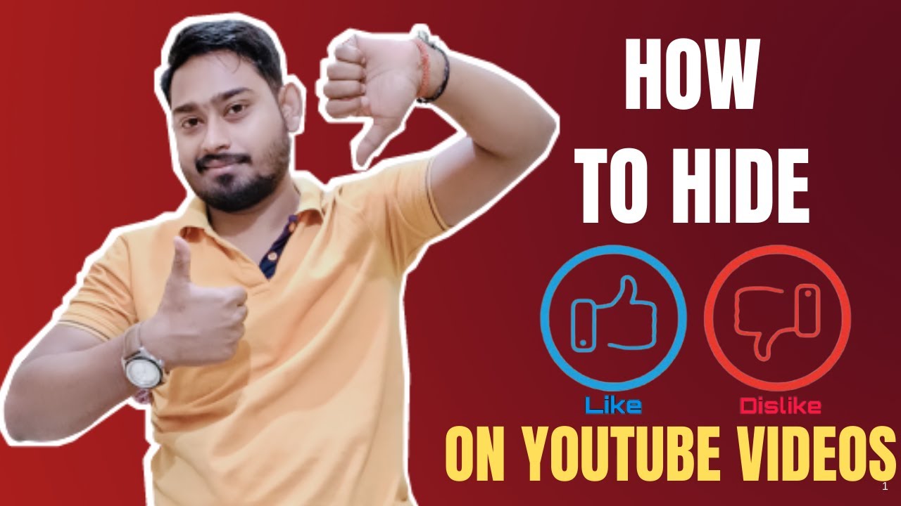 How to Hide Like and Dislike on youtube videos 2021 || Like and Dislike ...