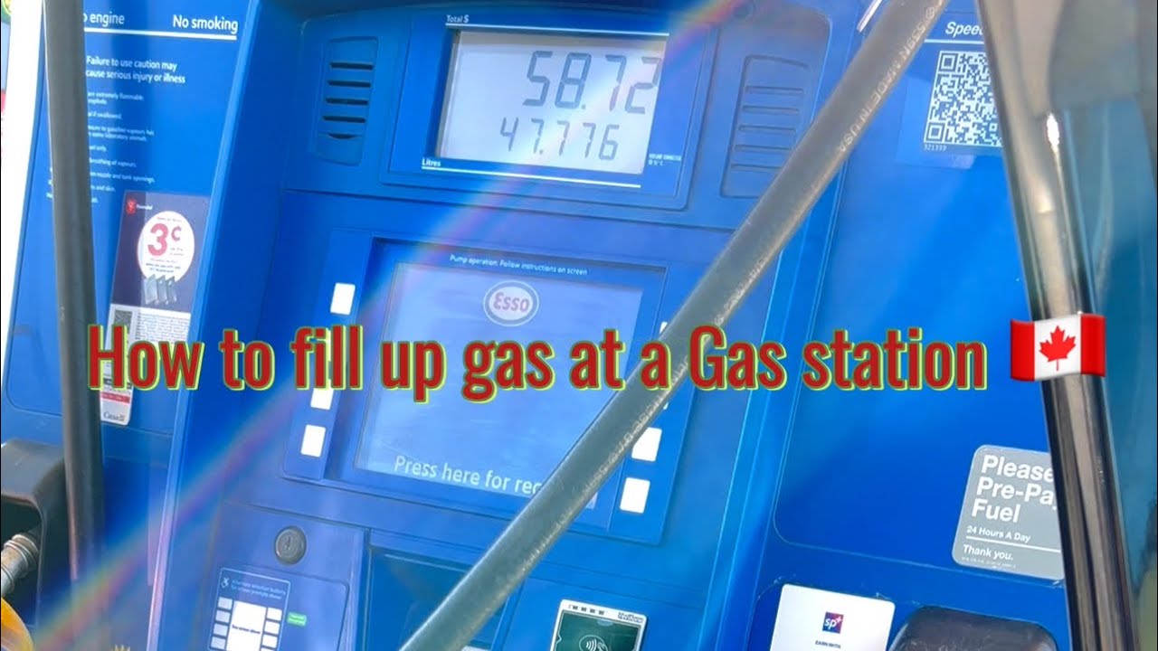 How to fill up gas in a car at a ⛽️ #selfservice in gas station# ...