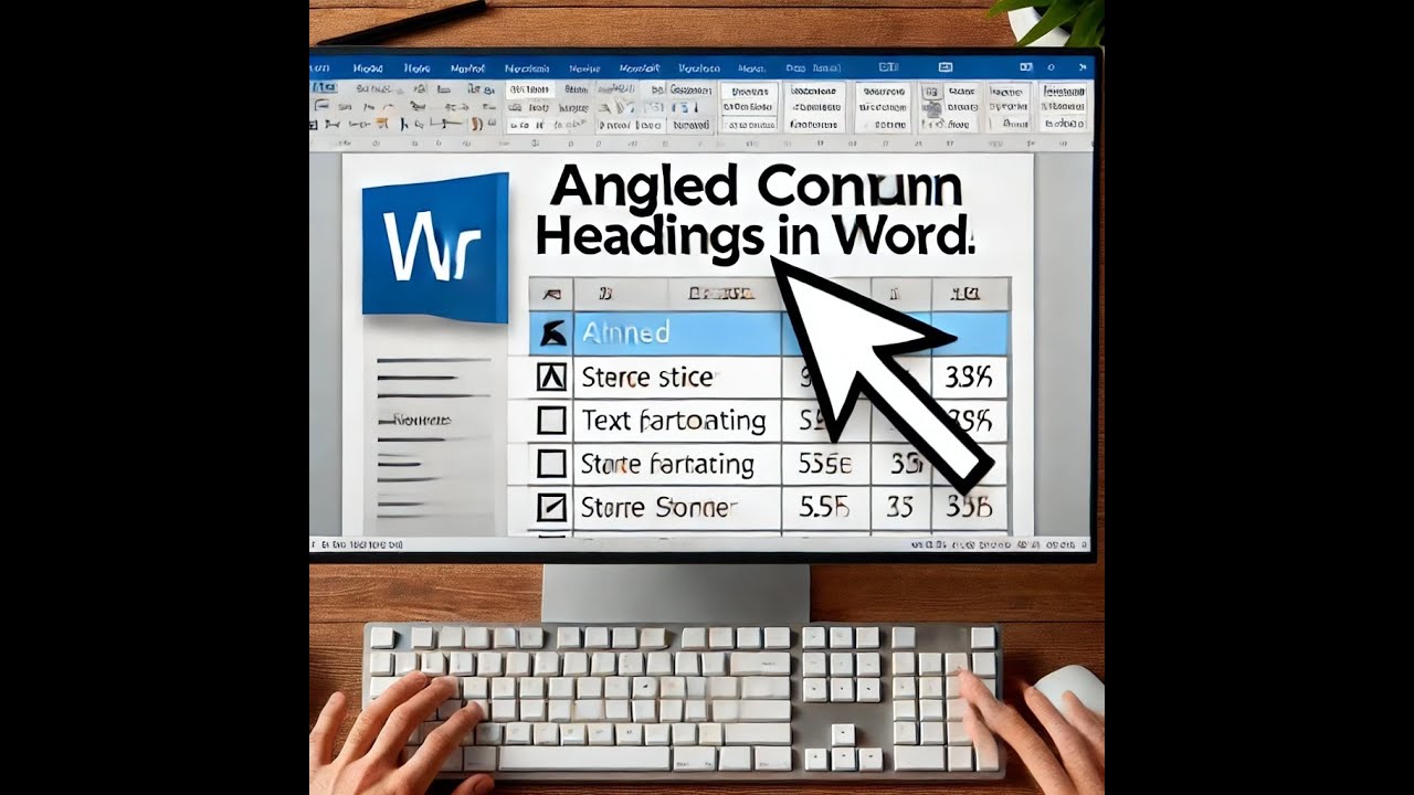 Master Angled Column Headings in Word – Easy Tutorial - YouTube