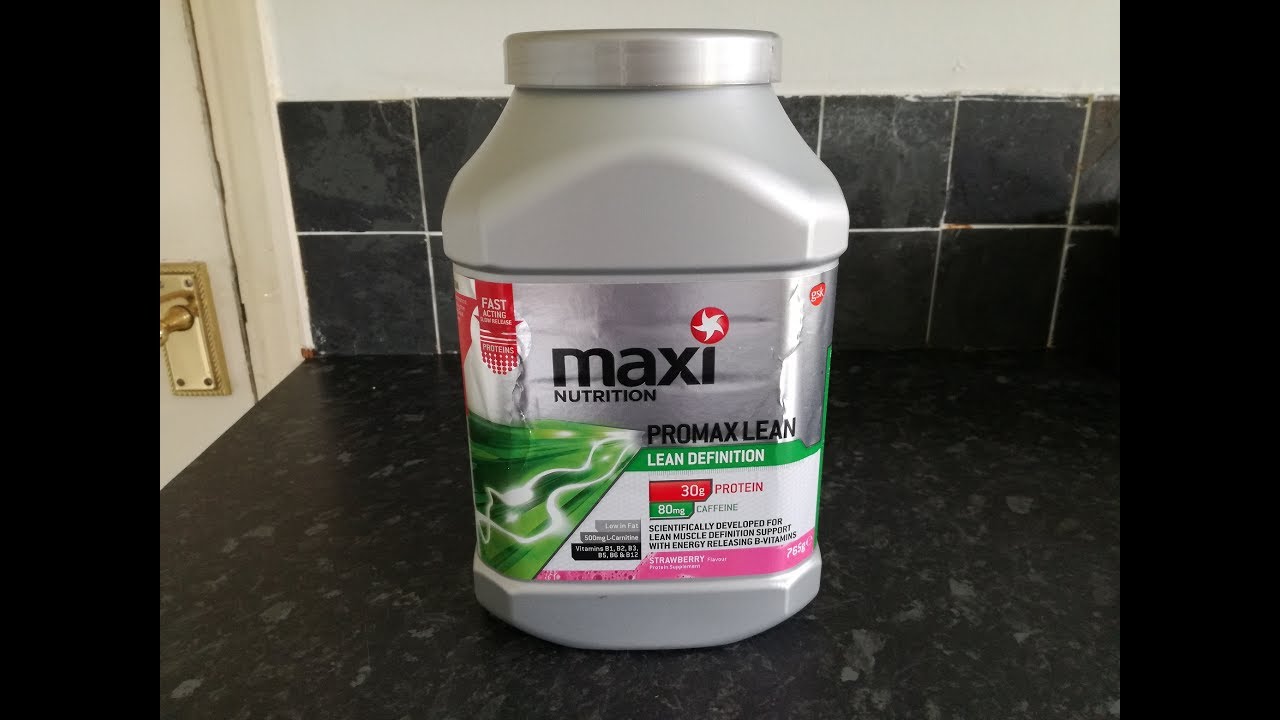 Maxi Nutrition Promax Lean Review - YouTube