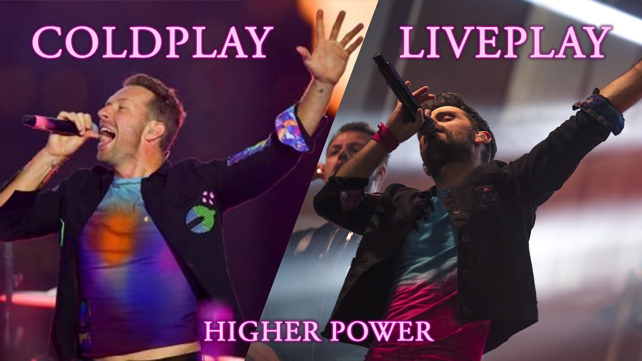 COLDPLAY HIGHER POWER LIVE | side by side comparison with LIVEPLAY ...