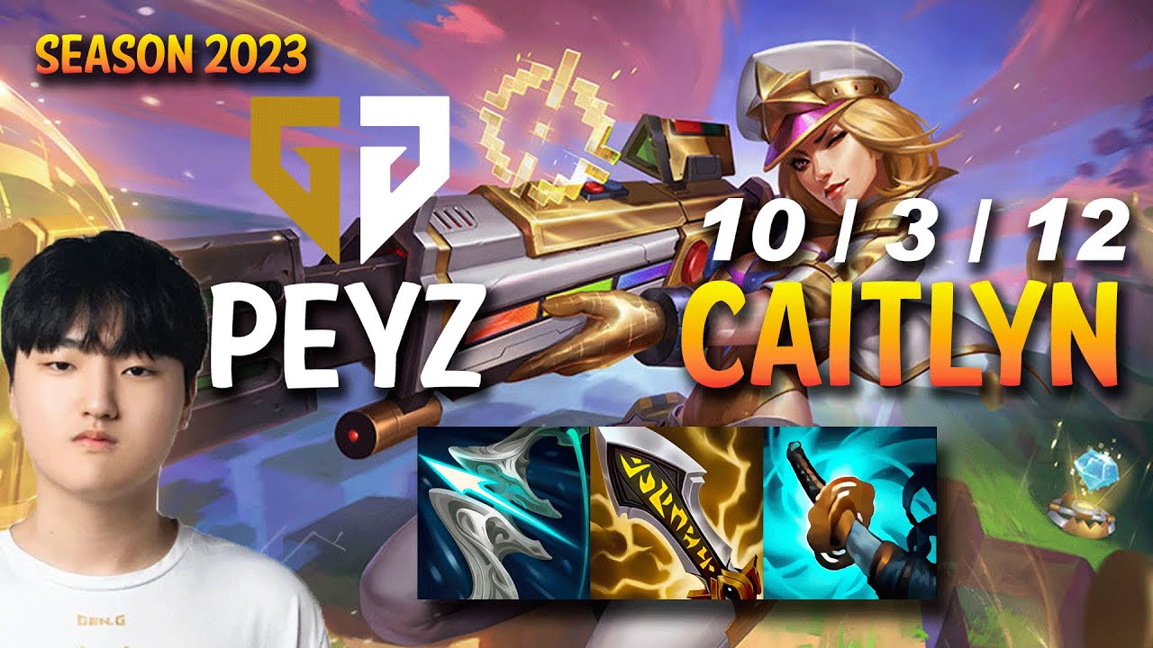 Gen Peyz CAITLYN vs APHELIOS ADC - KR Ranked - YouTube