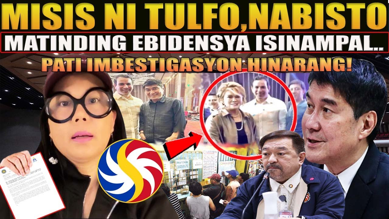 KAKAPASOK LANG|Imbestigasyon Sa PCSO-Drama Lang,Asawa Ni Tulfo ...