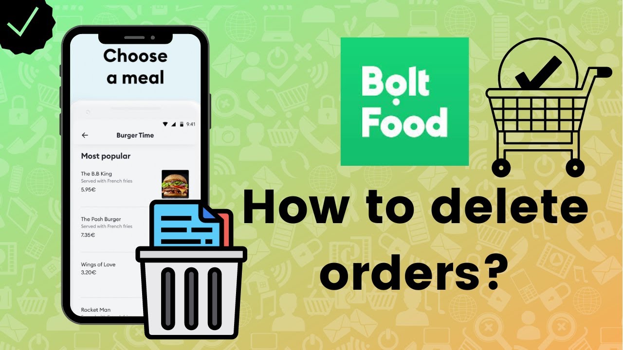 How to delete orders from Bolt Food? - YouTube