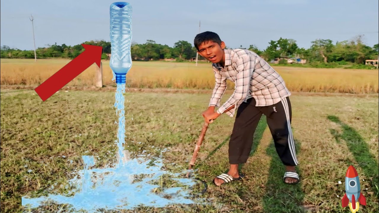 how to make battle rocket 🚀|| how to make rocket with plastic battle ...