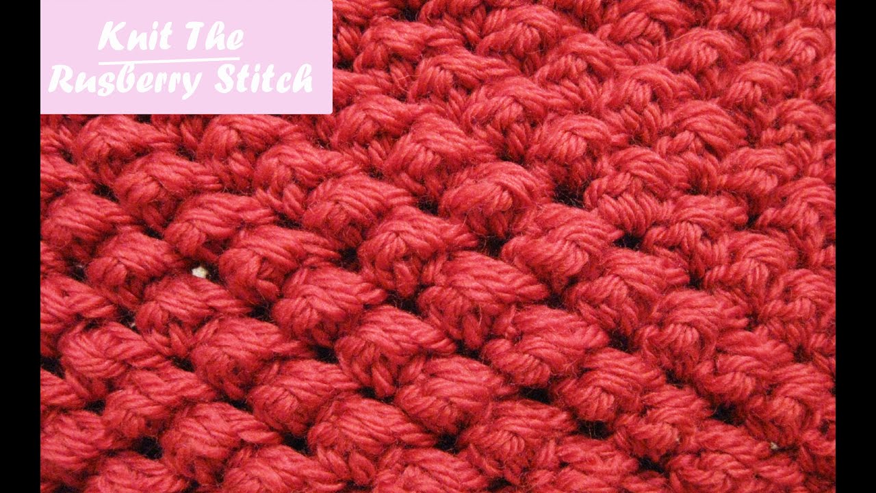How to Knit Raspberry Stitch / Trinity Stitch - YouTube