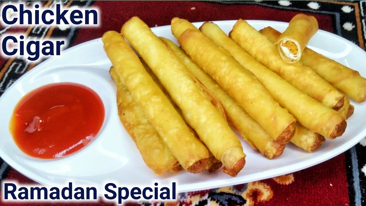 Chicken Cigars | Chicken Cigar Roll | Ramzan Special Recipe For Iftar ...