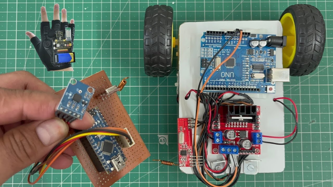 DIY Arduino Gesture Control Robot - YouTube