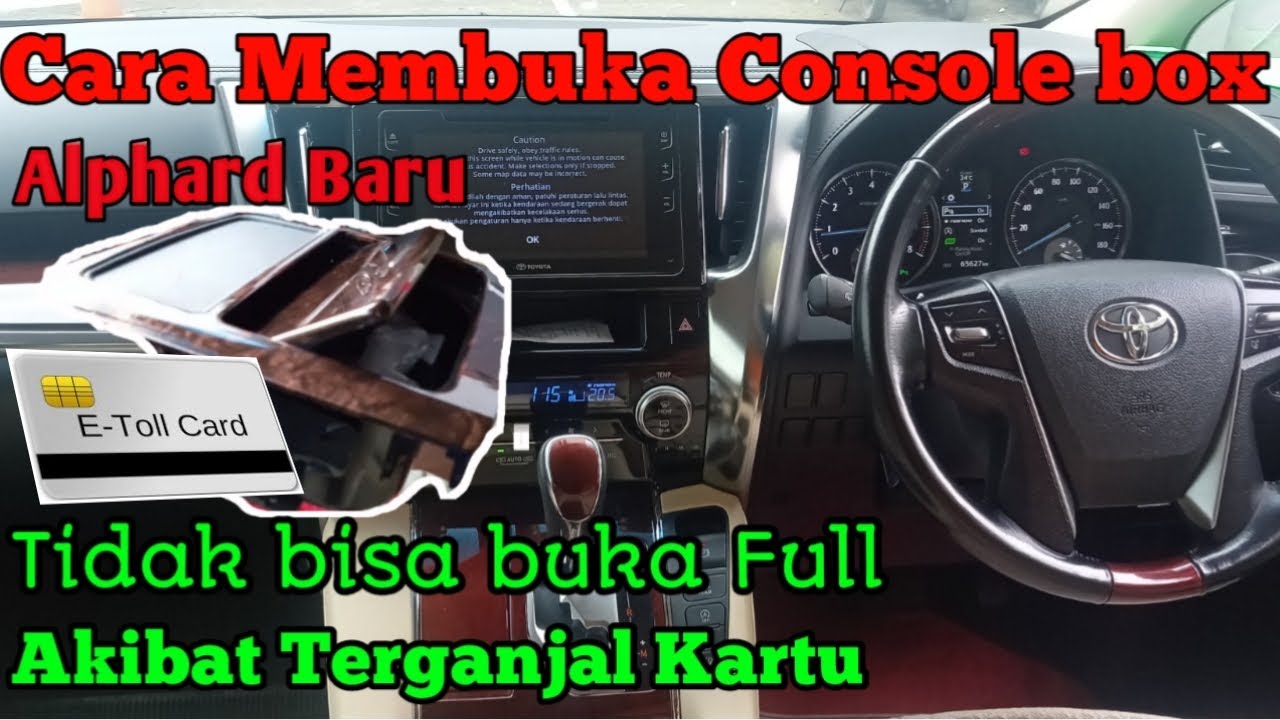 Cara membuka Console Box Alphard Baru - YouTube