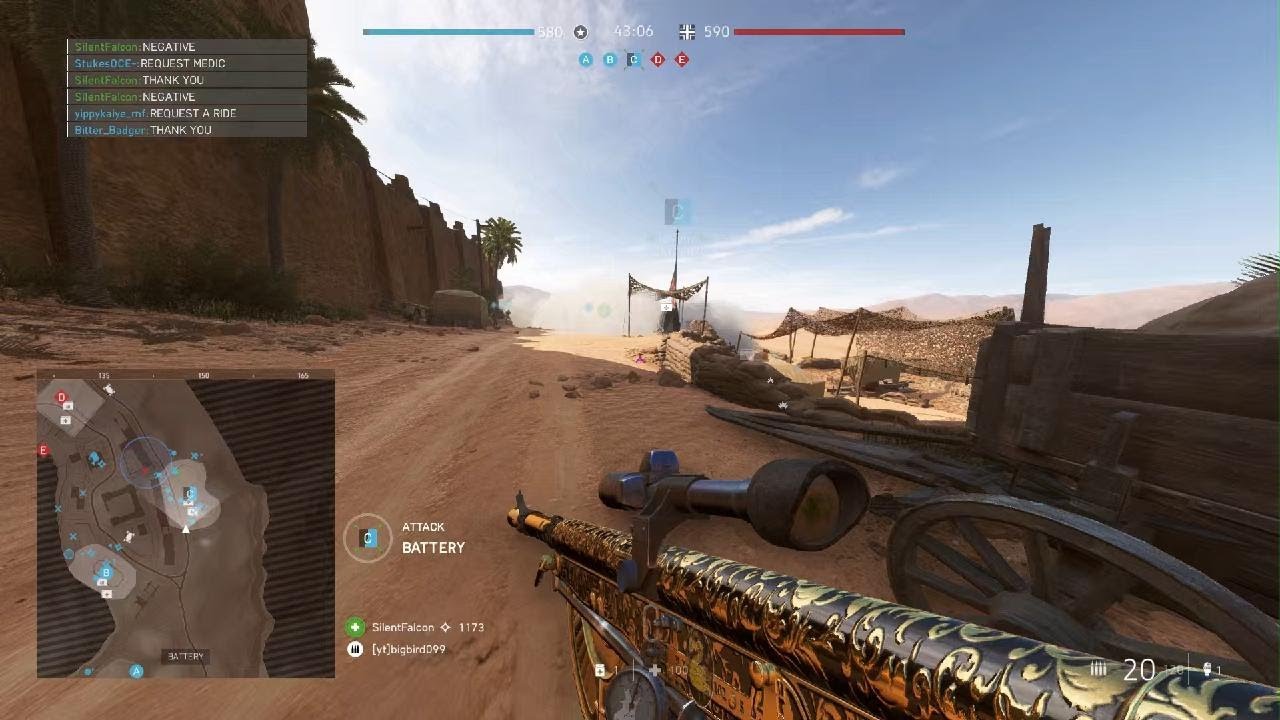 16 KD game using the chauchat on al marj encampment with silent falcon ...