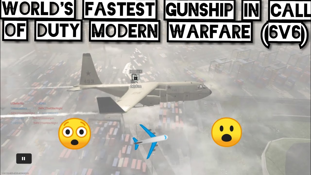 WORLD'S FASTEST GUNSHIP in CALL OF DUTY MODERN WARFARE (6v6) on ...